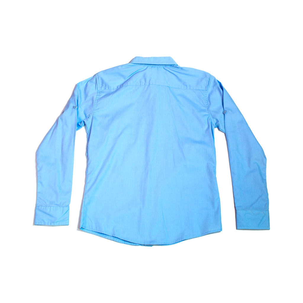 Camisa Manga Larga Color Azul Claro – Elements Junior
